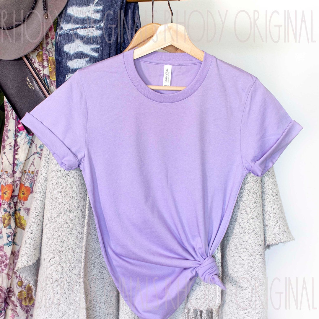 Bella Canvas Shirt, Lavender Colors Soft T-shirt, Pretty Pastel Purple ...