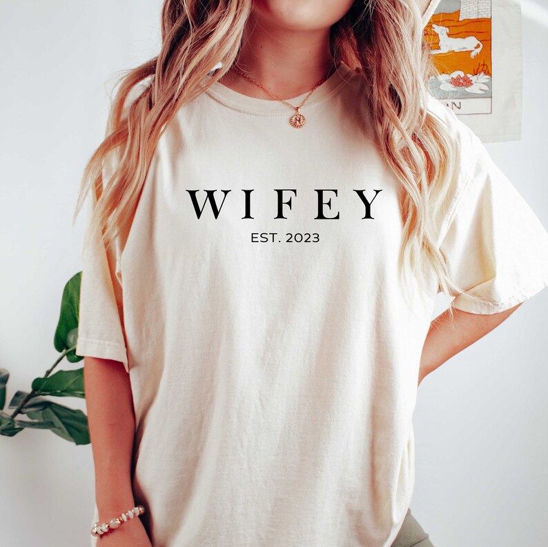 Comfort Colors Wifey Shirt Wifey Established 2023 Shirt - Etsy