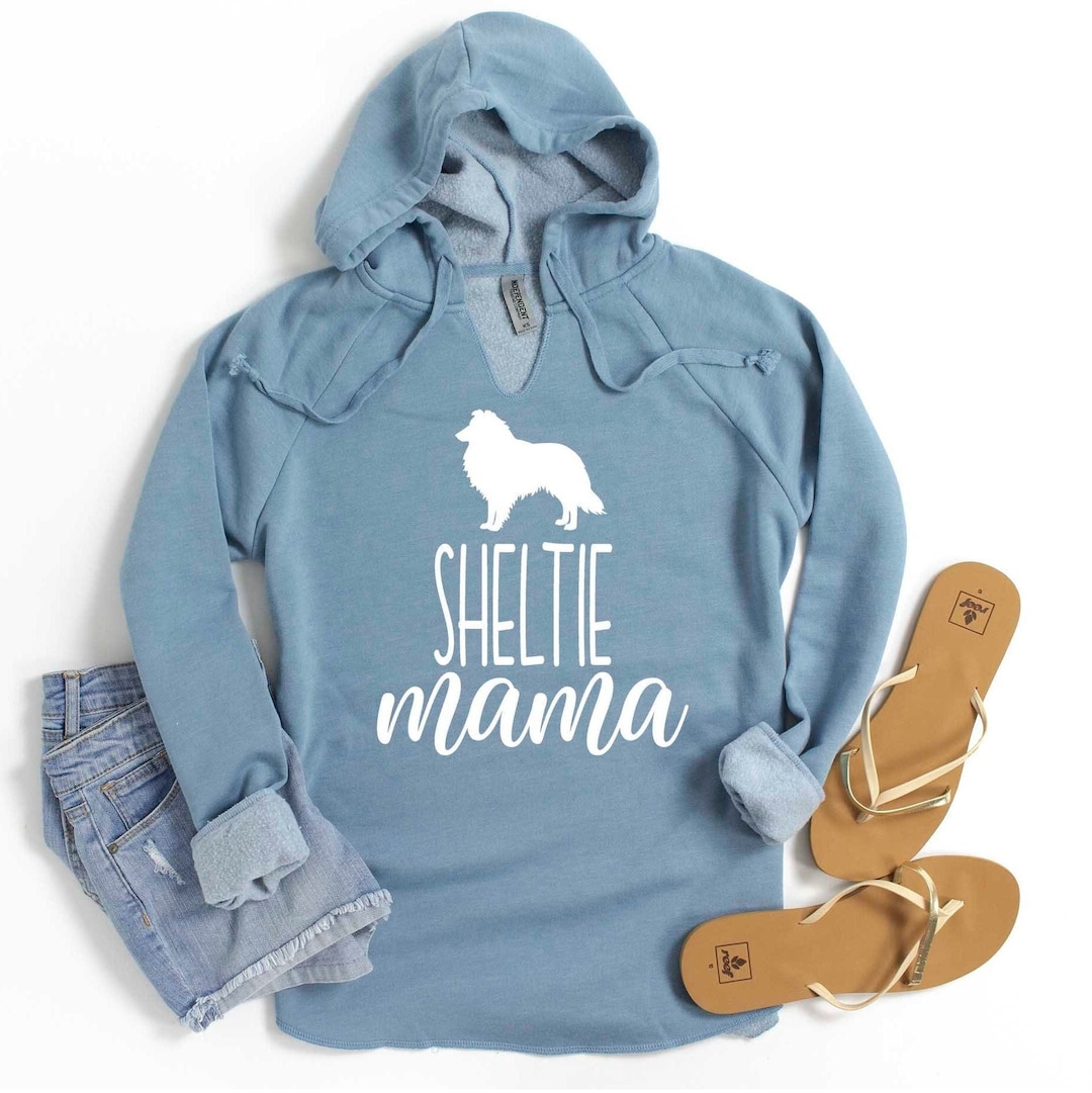 Sheltie Mama Hoodie, Shetland Sheepdog Hoodie for Women, Ultra Soft ...