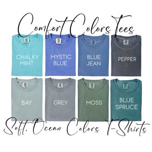 Comfort Colors Blank Tees, Ocean Colors Comfort Colors Shirts, Soft ...