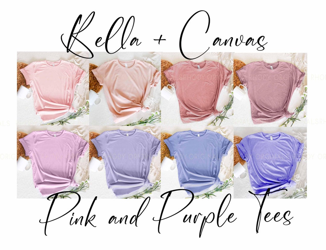 Bella Canvas Shirts, Ultra Soft Blank Bella Tees, Lavender Bella Shirts ...
