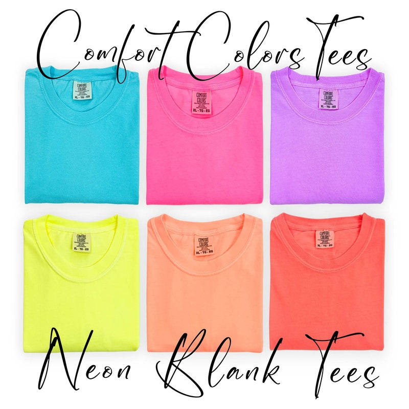 Neon Color Blanks T Shirts - Etsy