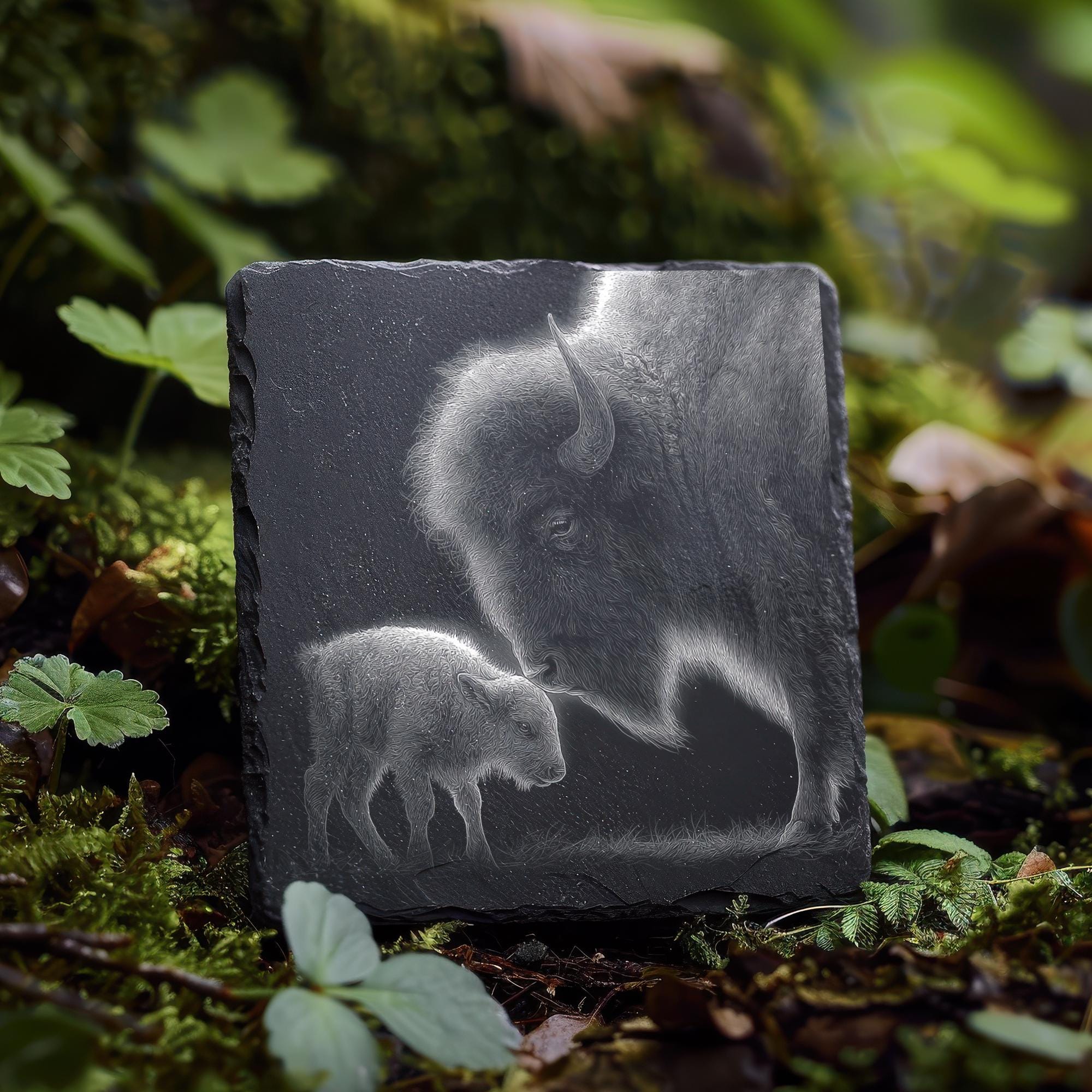 20 Majestic Bison Engraving Designs PNG Bundle | American Buffalo Laser ...