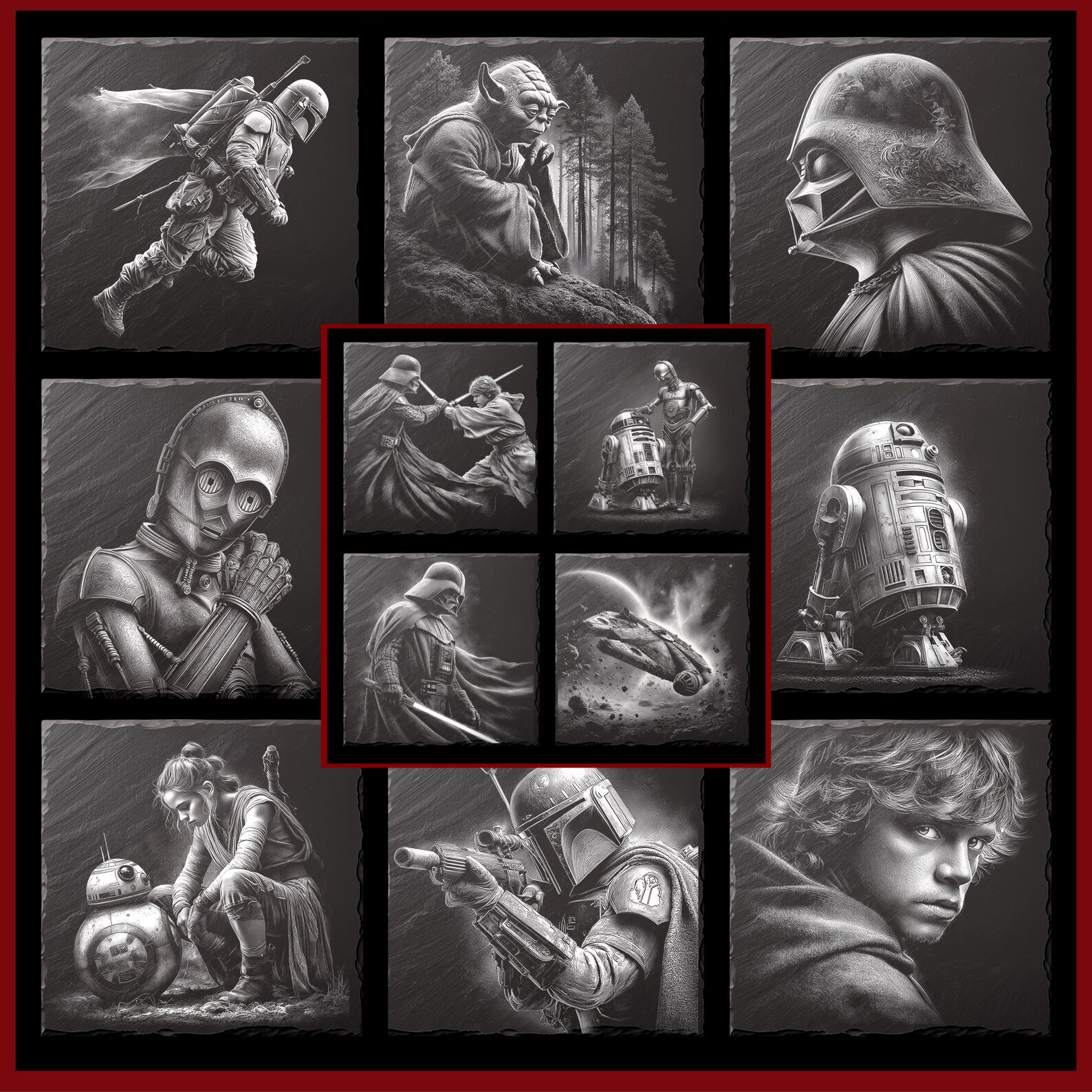 200+ Laser Engraving PNG Designs Sci-fi Bundle | Galactic Legends ...