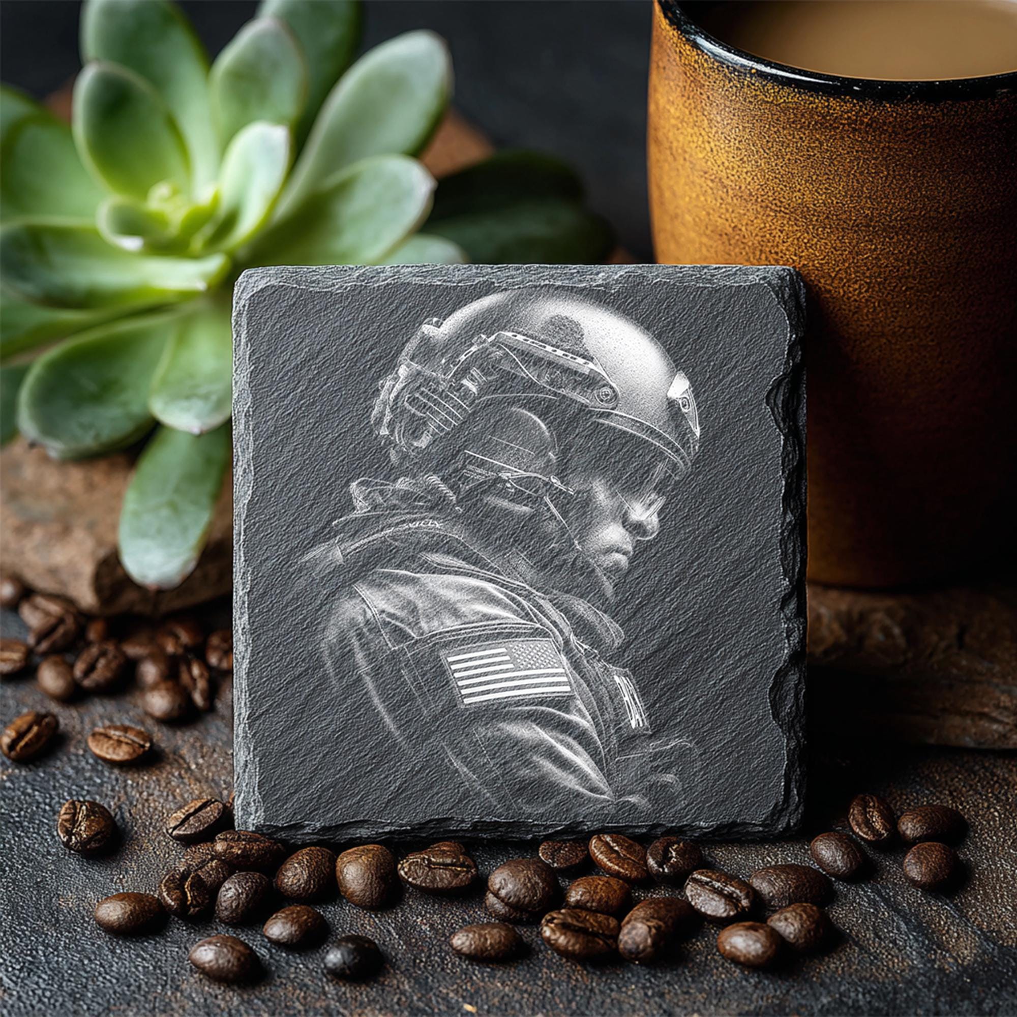 10 Honoring Police Law Enforcement Laser Engraving Designs for Slate ...