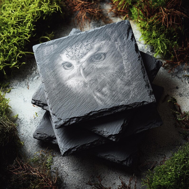 10 Owl Engraving PNG Bundle for Engraving Digital Download for Slate ...