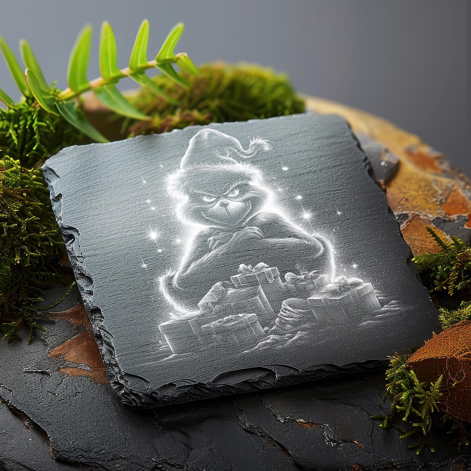 20 Grinch Coaster Designs Christmas Laser Files PNG Bundle for ...