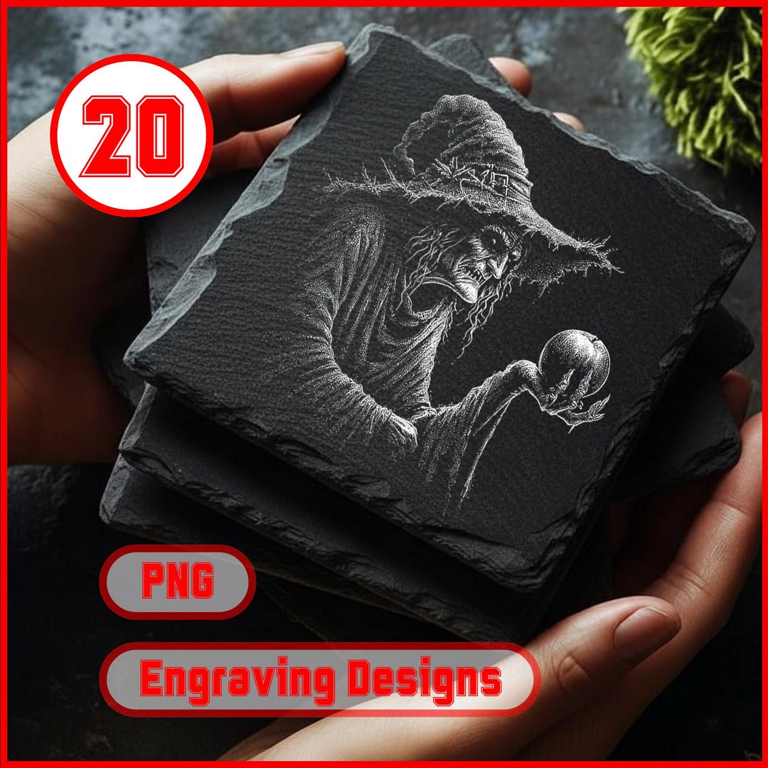 20 Halloween Witching Hour Collection Spooky Noir Art Digital Download ...