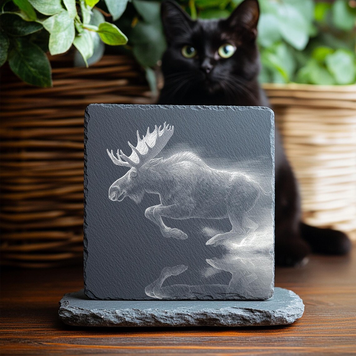 20 Majestic Moose Engraving Designs PNG Bundle | High-contrast Wildlife ...