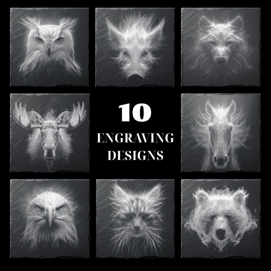 10 Wild Spirit Animal PNG Designs Bundle Digital Download Create Slate ...