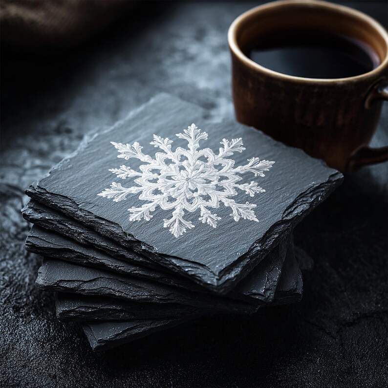 Snowflake Laser Engraving PNG Bundle Winter Holiday Craft Designs ...
