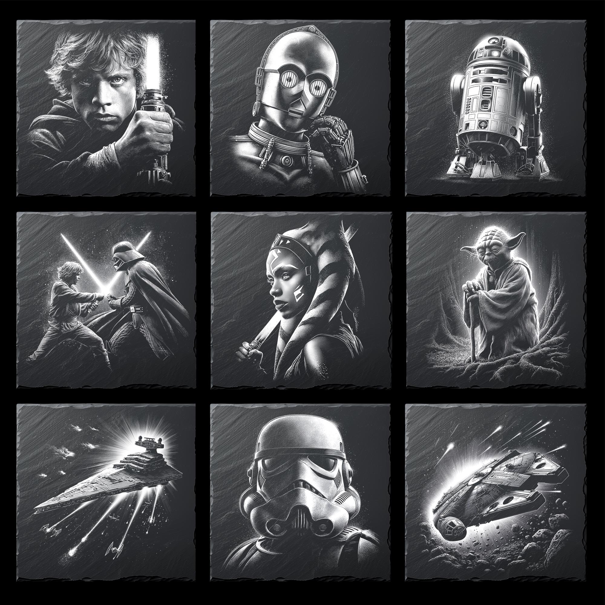 200+ Laser Engraving PNG Designs Sci-fi Bundle | Galactic Legends ...