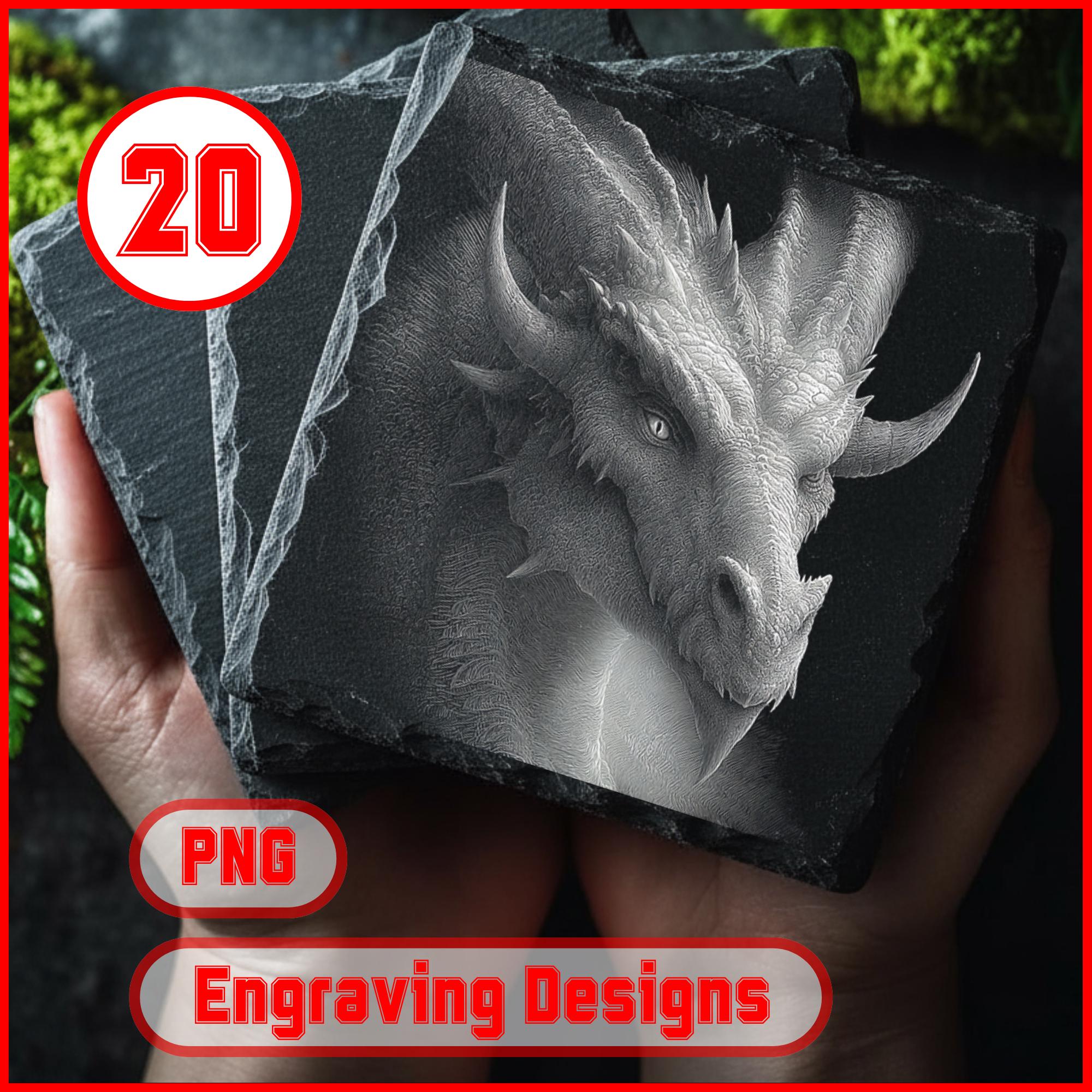 20 Mythical Beast Laser PNG | Stone Plaque Engraving Files | DND & RPG ...