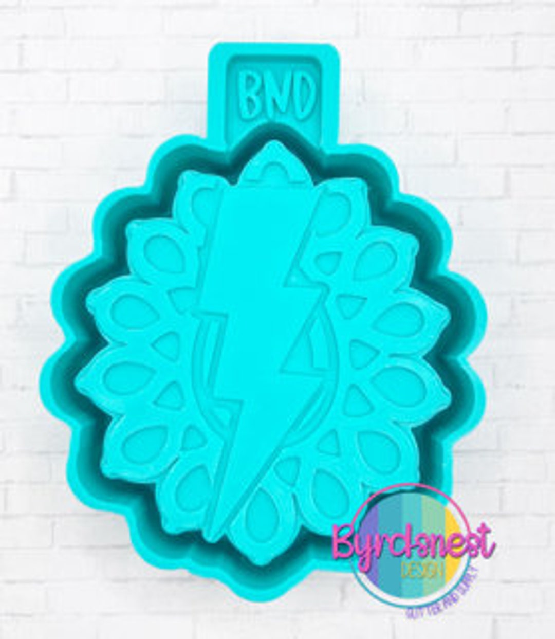 Turquoise Lightning Bolt - Silicone Mold for Freshies, Candles, Aroma ...