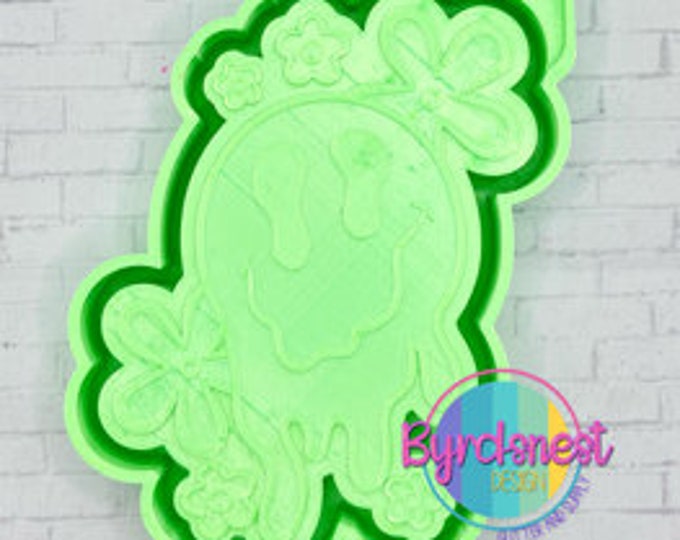 Hippie Smiley Face - Silicone Mold for Freshies, Candles, Aroma Beads ...