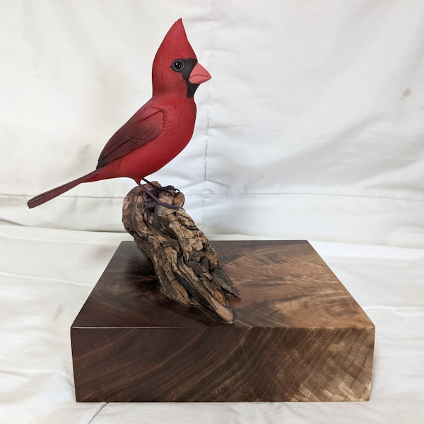 Cardinal Wood Carving - Etsy