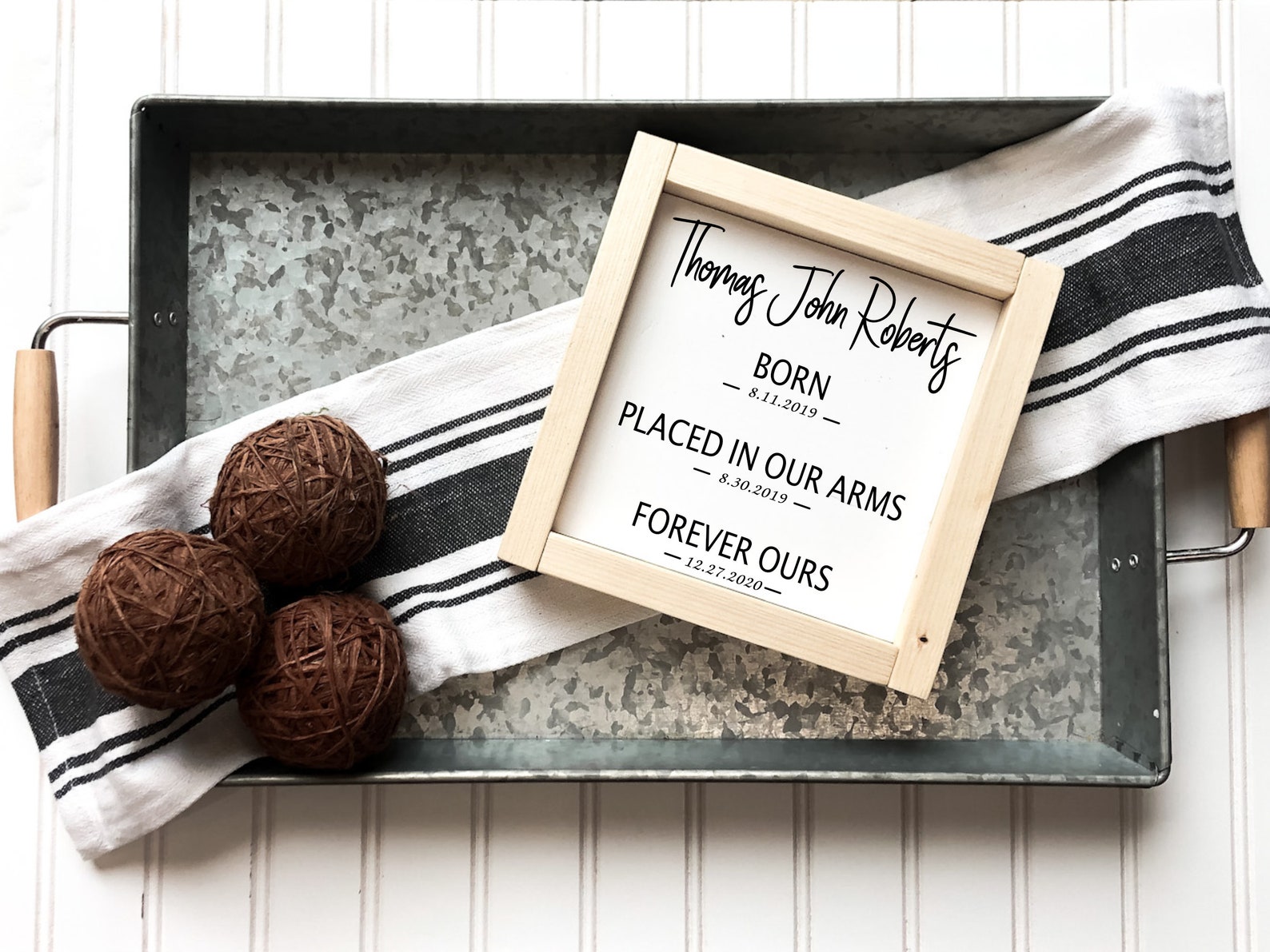 PERSONALIZED Adoption Sign Rustic Adoption Signs Gotcha Day - Etsy