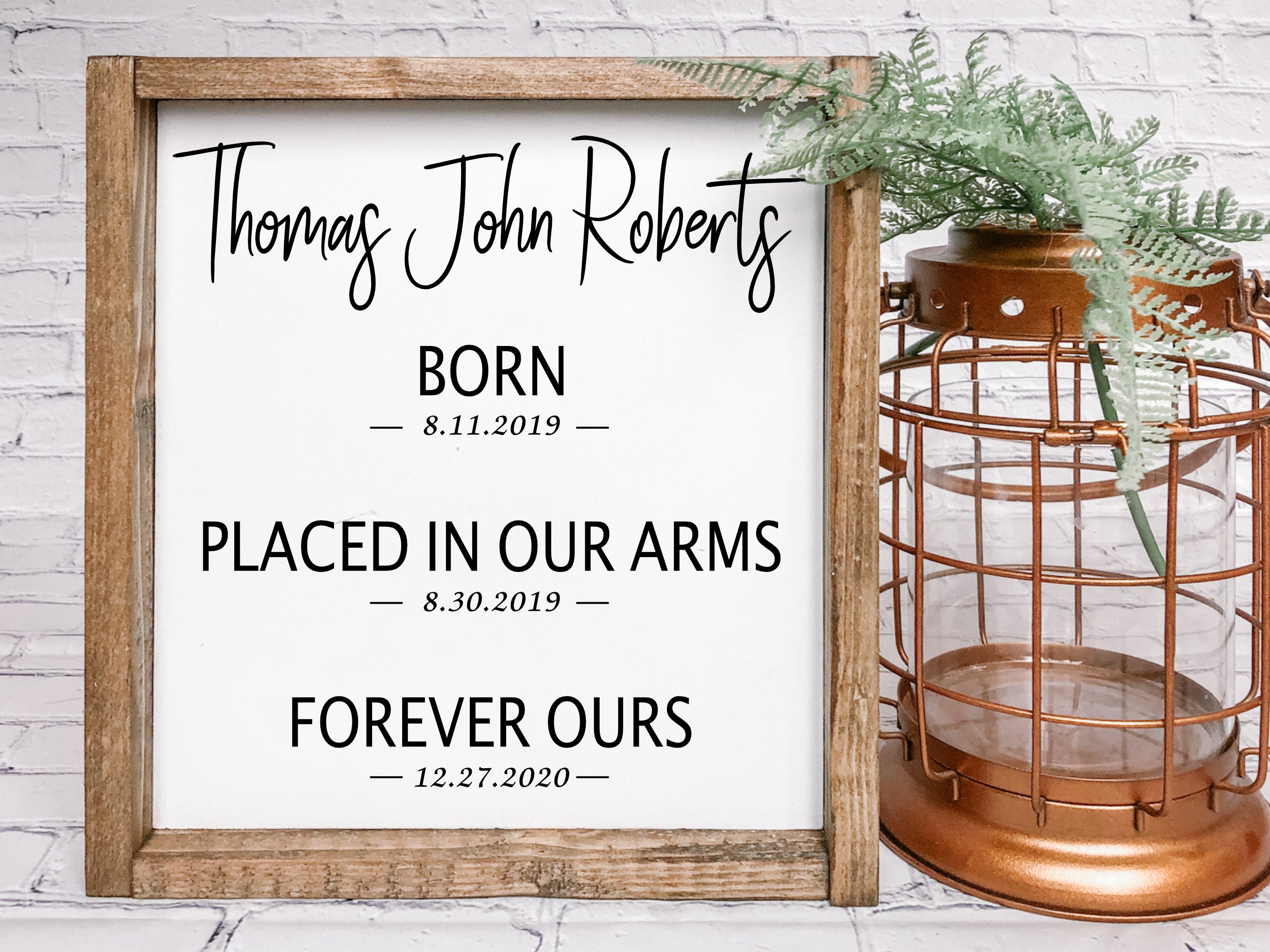 PERSONALIZED Adoption Sign Rustic Adoption Signs Gotcha Day - Etsy