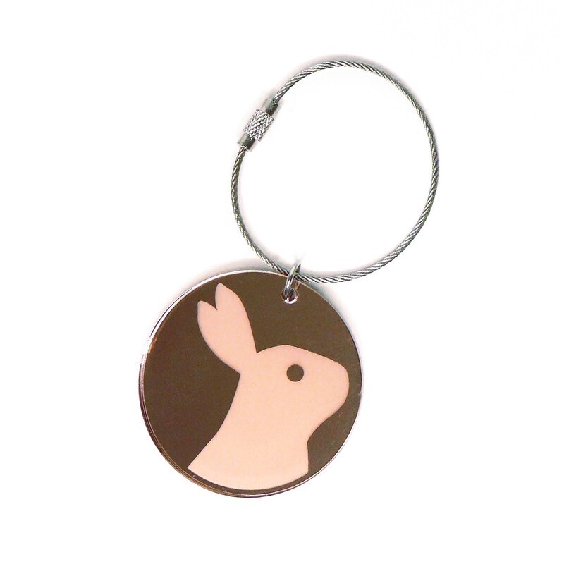 Fluffy Bunny Rabbit Keychain - Etsy