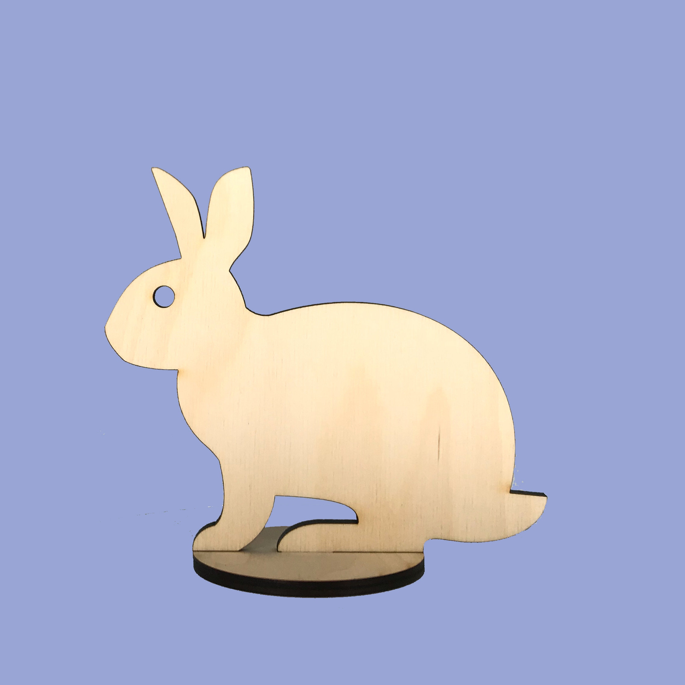 Sitting Bunny Sculpture Lasercut Bunny Rabbit | Fluffy Cloud Workshop ...