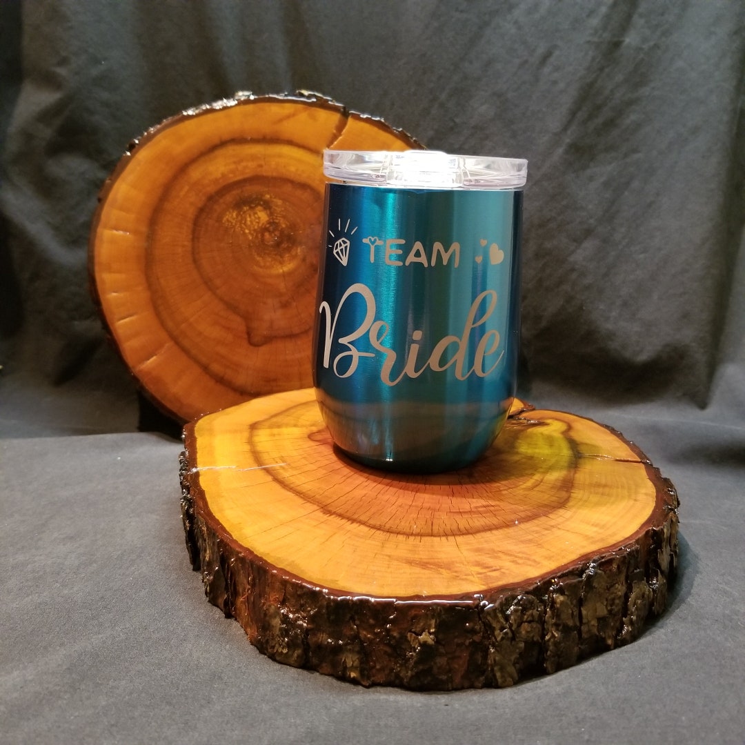 Diseño team Bride en vaso sin tallo de acero inoxidable - Etsy España