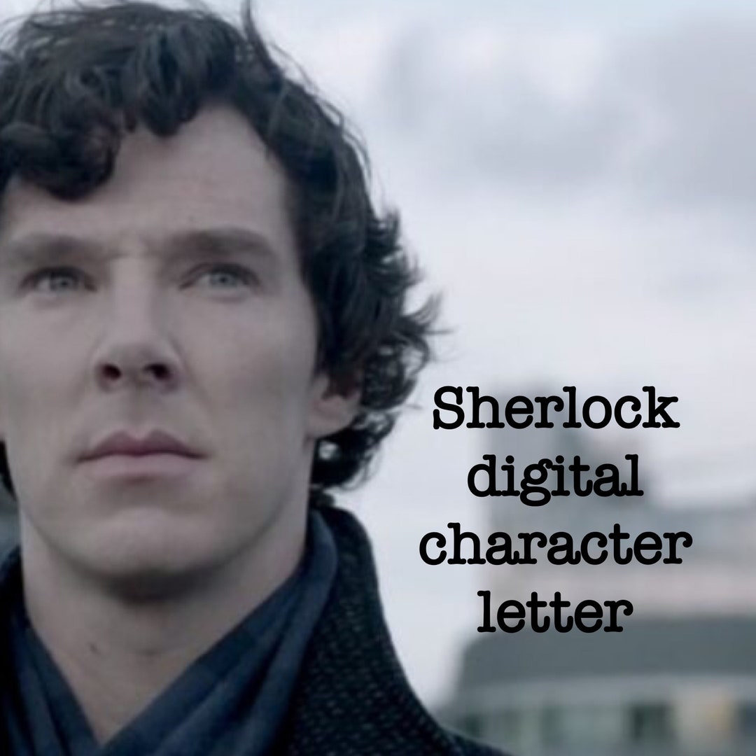 Digital Sherlock Character Letter - Etsy