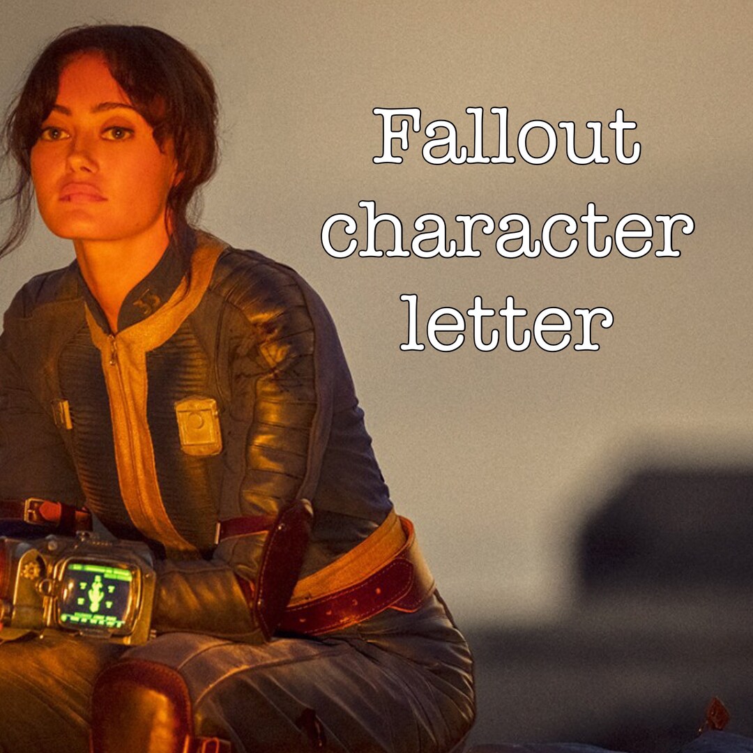 Fallout Character Letter - Etsy