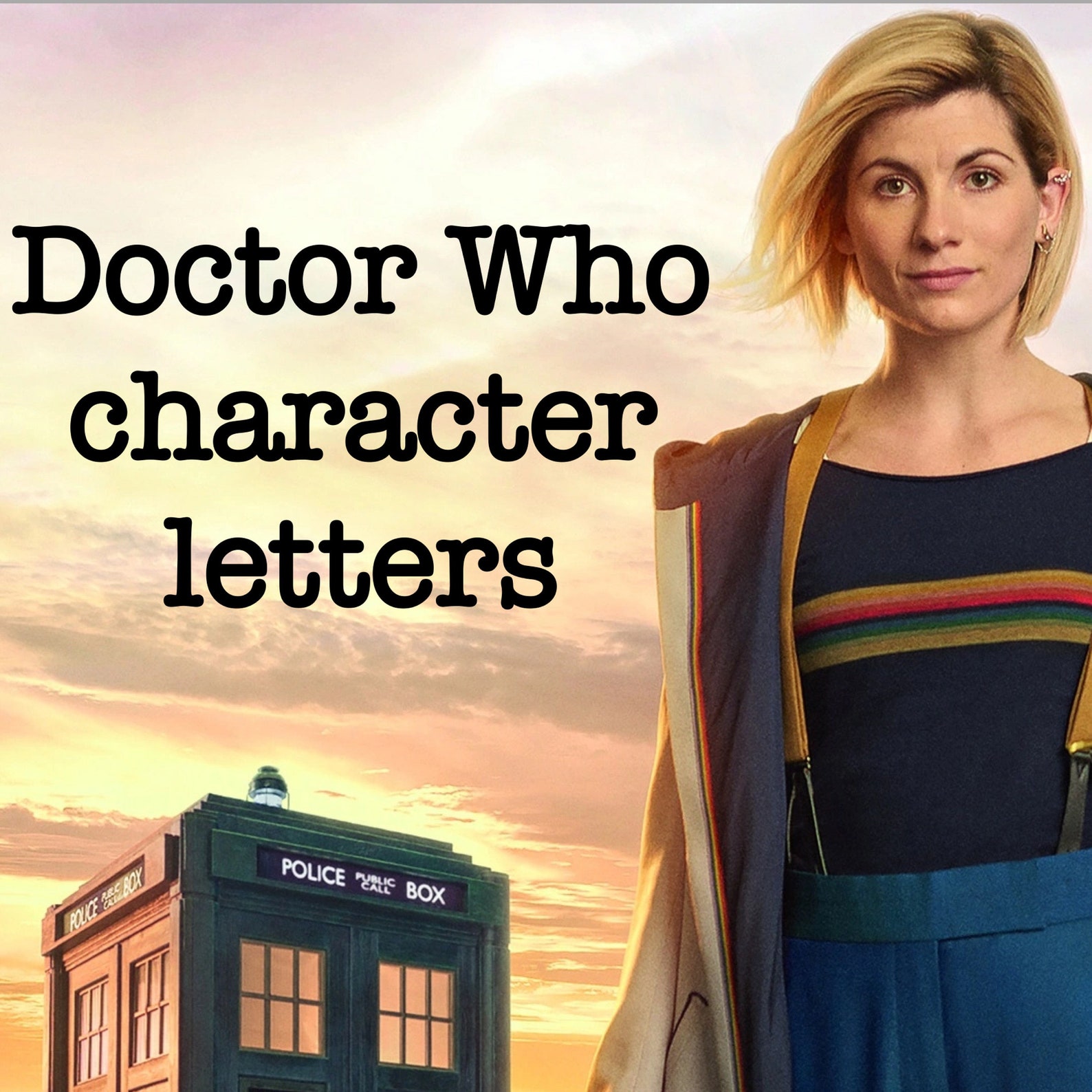 Doctor Who Character Letters - Etsy UK
