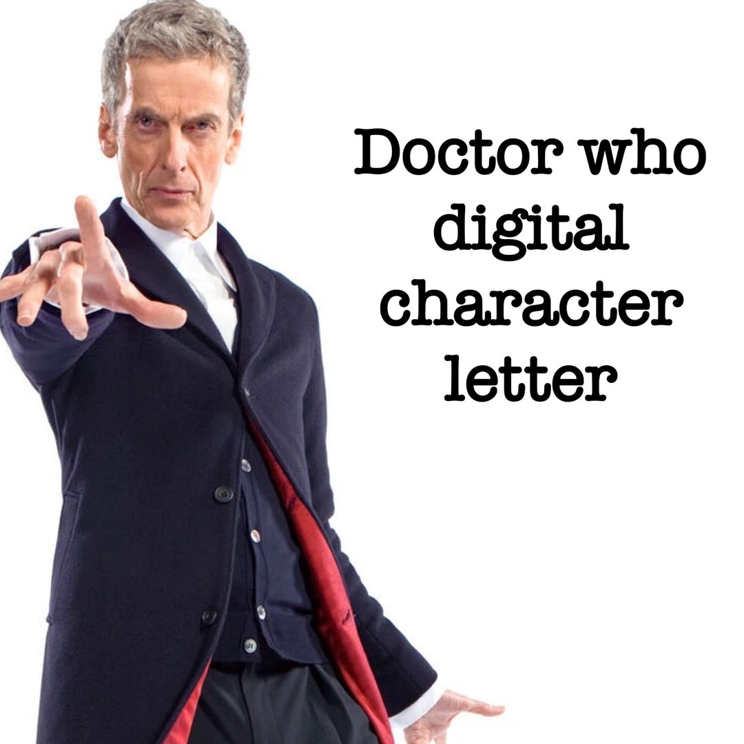 Digital Doctor Who Character Letter - Etsy