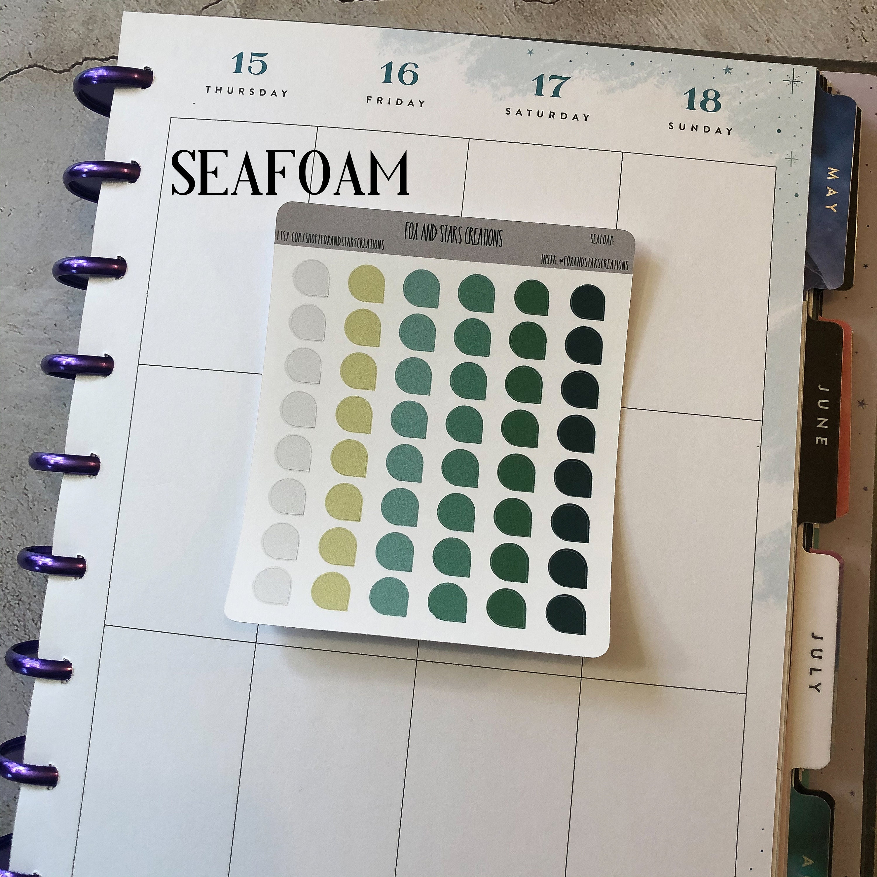 Small Tear Drop Planner Stickers | Etsy