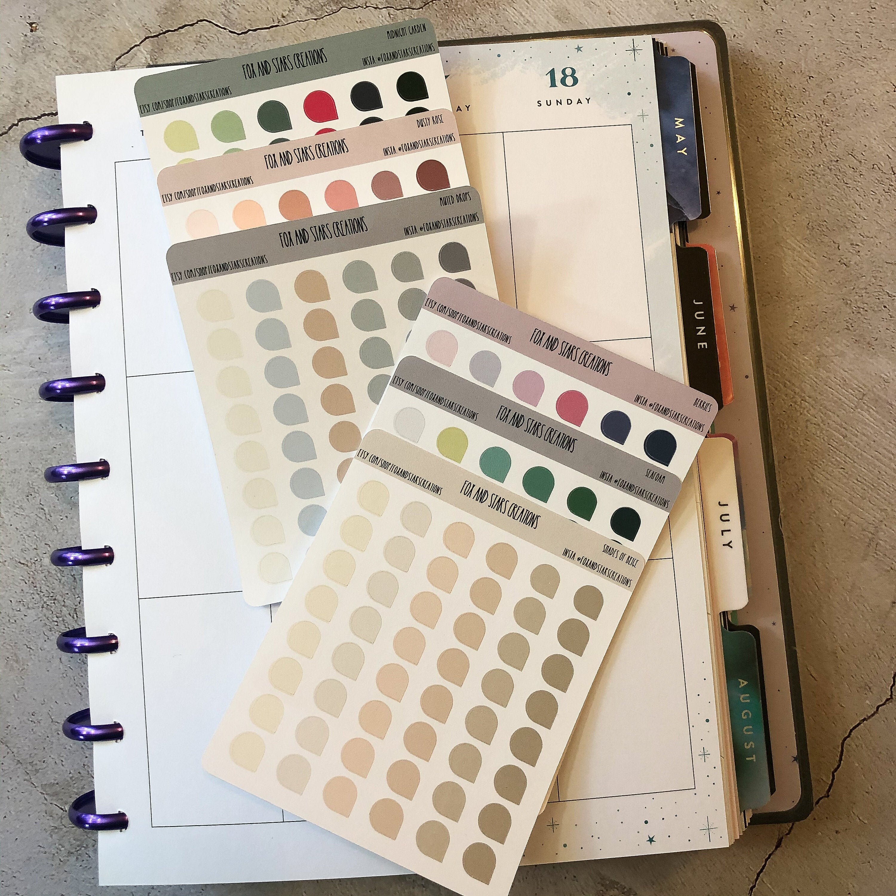 Small Tear Drop Planner Stickers - Etsy UK