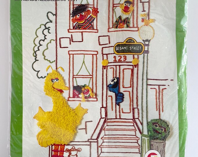 Vintage Sesame Street, A Friend's Needlecraft Kit, 1970's Sesame Street ...