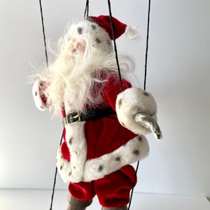 Vintage Santa, Santa Puppet, Santa Marionette, Vintage Christmas ...