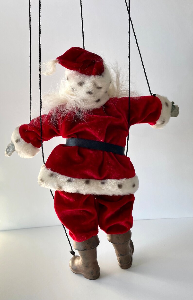 Vintage Santa Santa Puppet Santa Marionette Vintage - Etsy