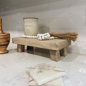 Mini Display Stool | Wooden Decor | Wooden Riser | Brown Wooden Riser ...