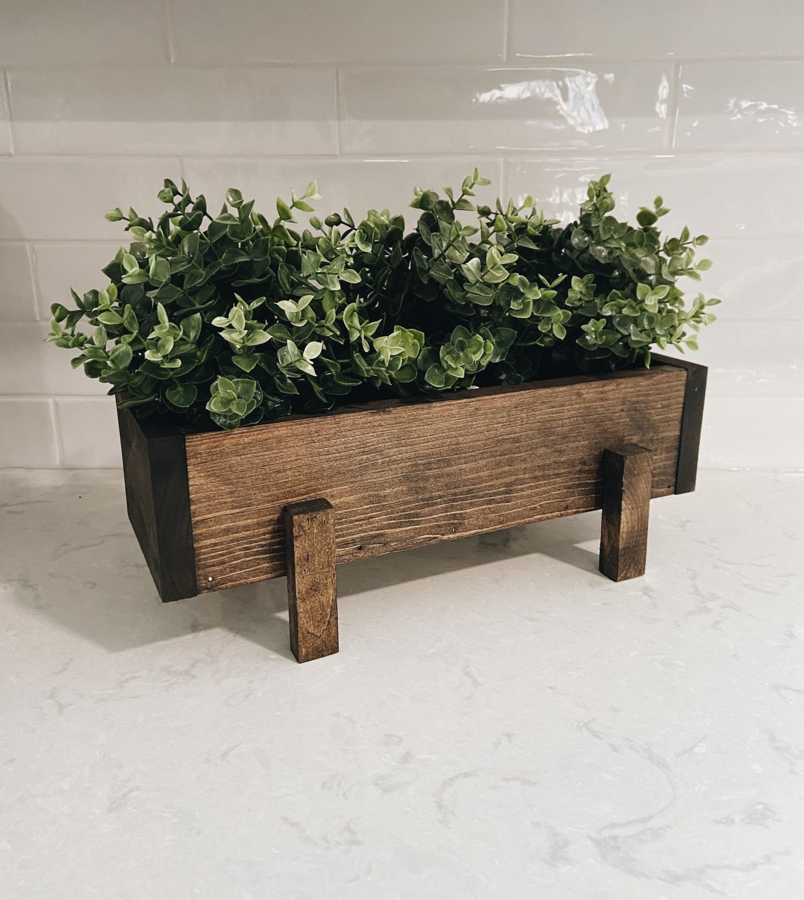 Plant Stand With Legs | Indoor Wooden Planter | Planter for Cactus ...