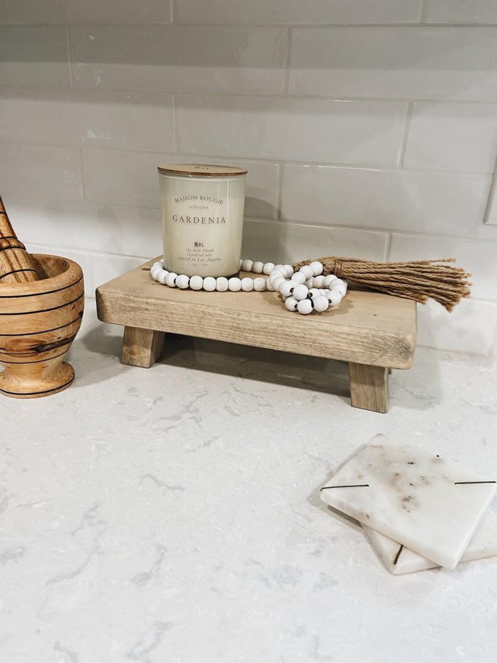 Mini Display Stool | Wooden Decor | Wooden Riser | Brown Wooden Riser ...