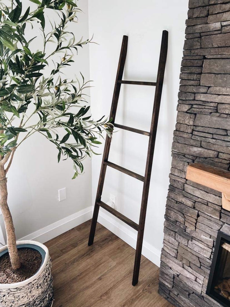 LOCAL ONLY Blanket Ladder Rustic Towel Ladder Rack Two - Etsy Canada