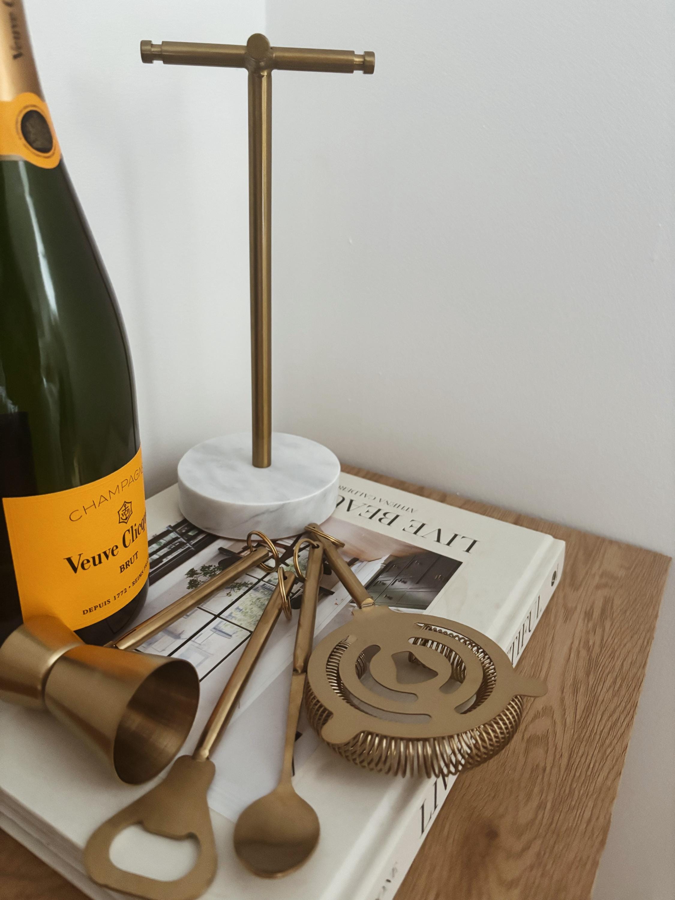Bar Tools Set With Stand, Marble Base | Bartender Kit for Homemade ...