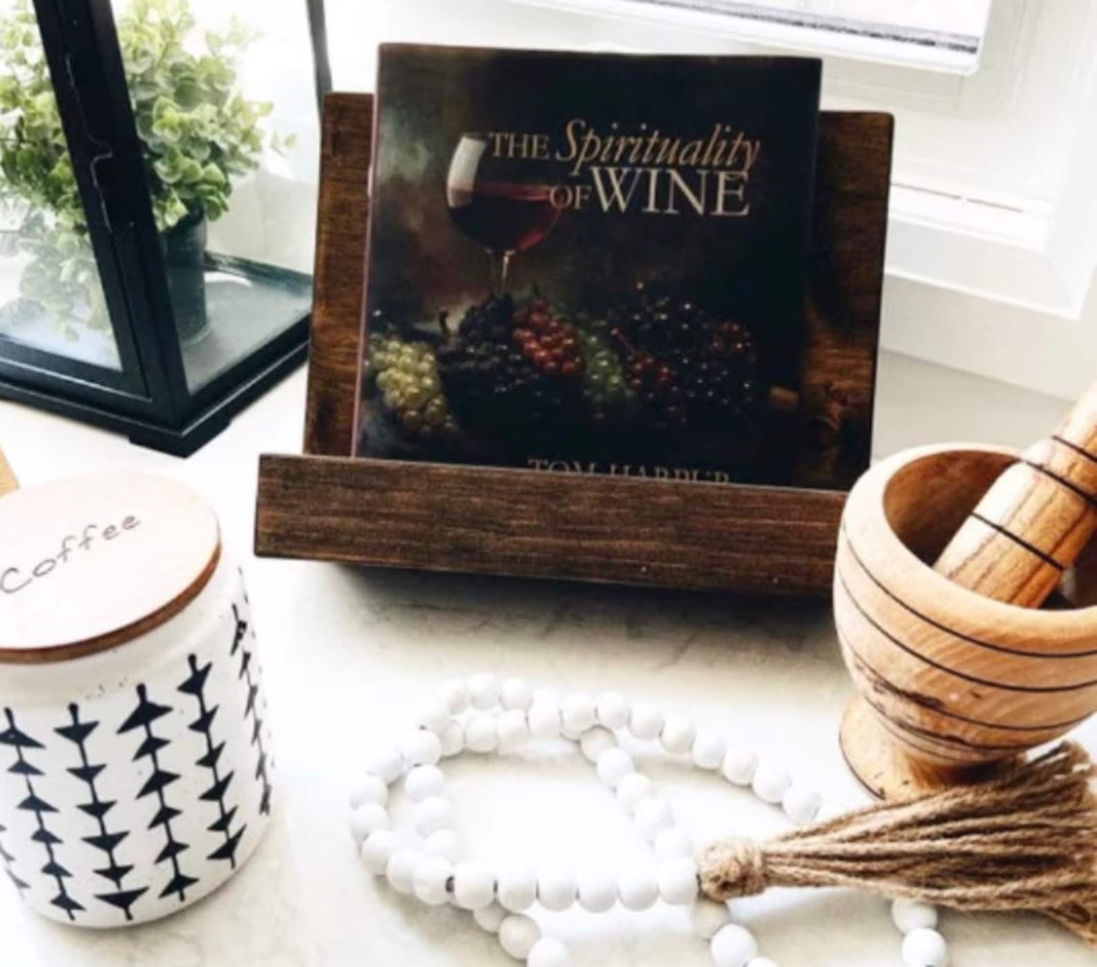 Wooden Cookbook Stand Recipe Stand Cookbook Holder Recipe - Etsy