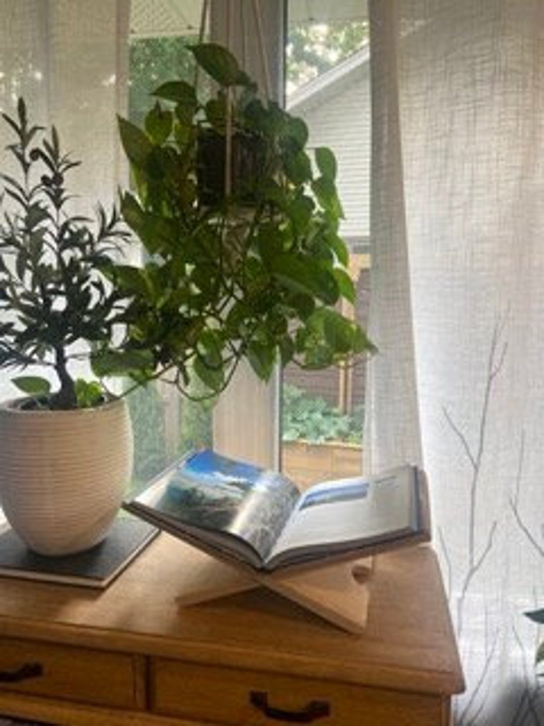 Grand Open Book Display | Wood Book Display | Wood Book Stand | Recipe ...