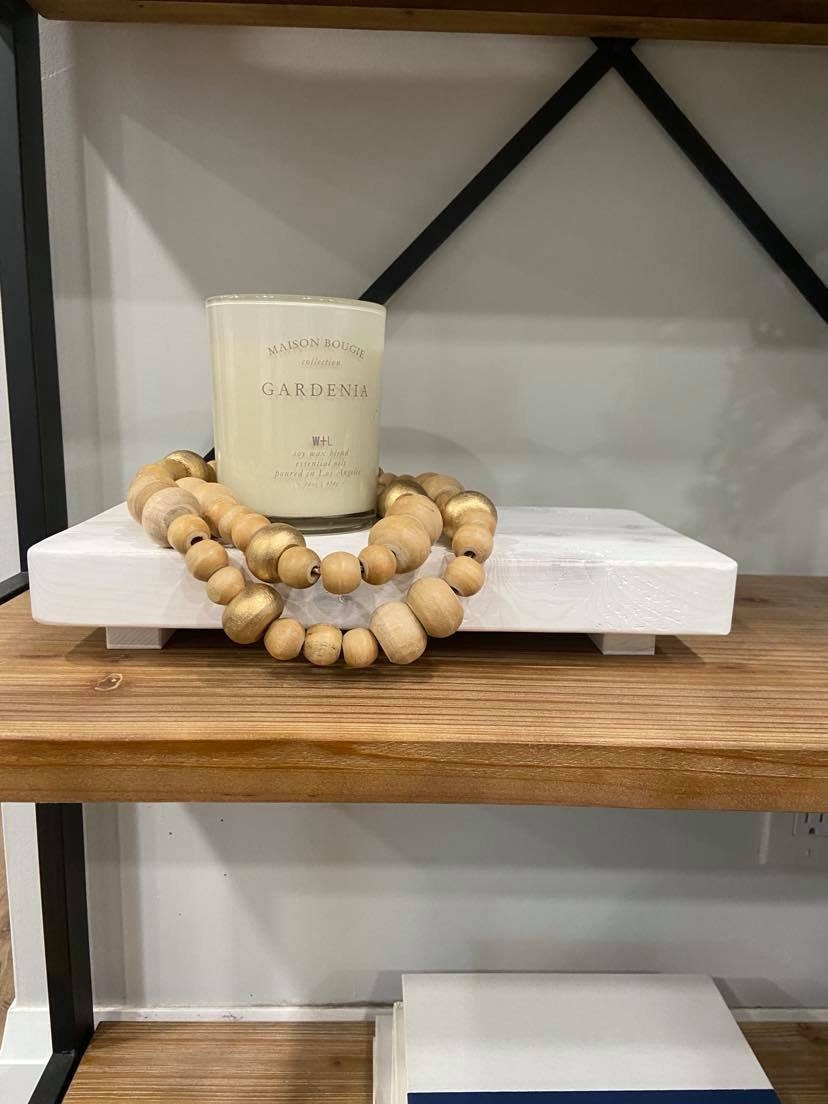 White-washed Counter Wooden Tray Rectangle Wooden Riser | Etsy