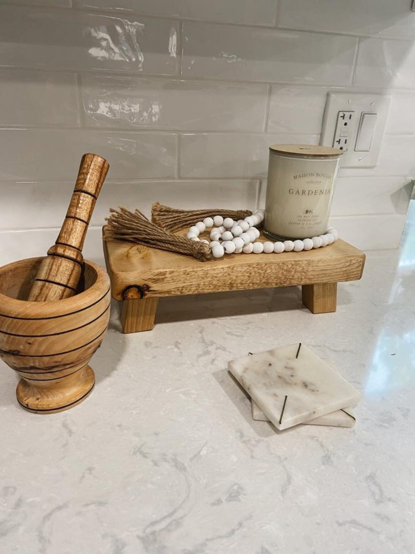 Mini Display Stool | Wooden Decor | Wooden Riser | Brown Wooden Riser ...