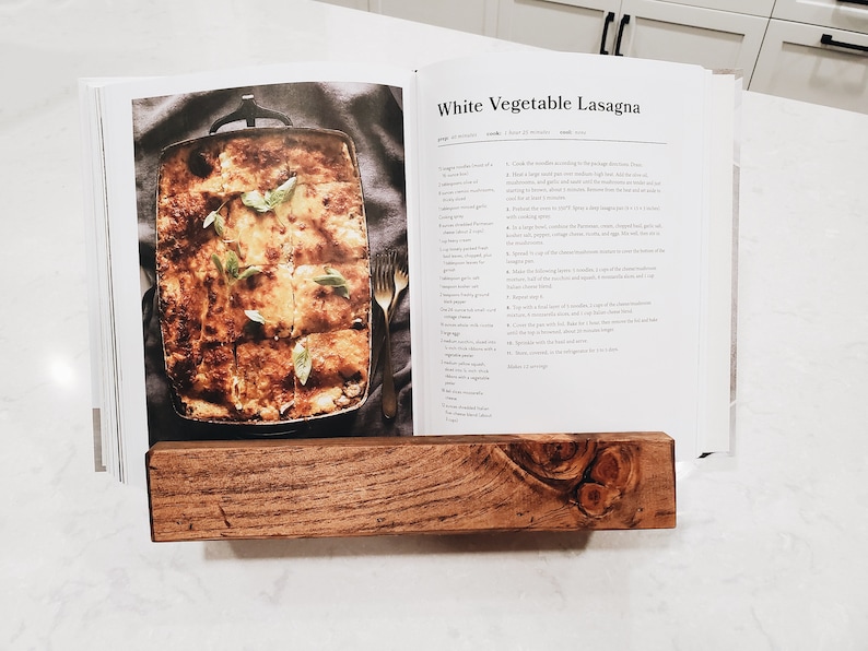 Wooden Cookbook Stand Recipe stand Cookbook Holder Recipe | Etsy