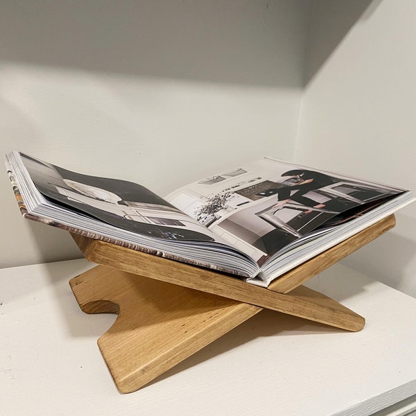 Wooden Book Display Stand - Etsy