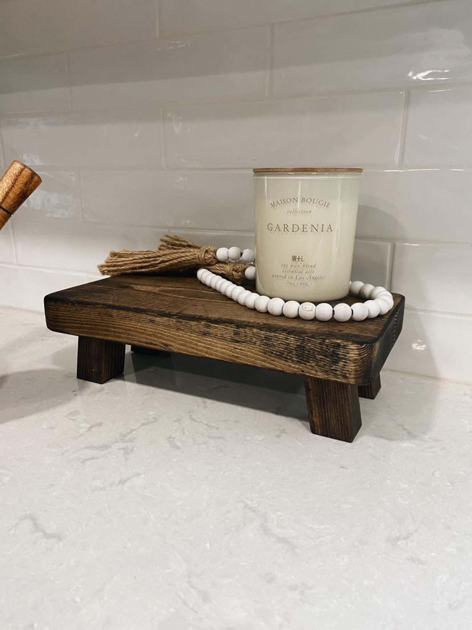 Mini Display Stool | Wooden Decor | Wooden Riser | Brown Wooden Riser ...