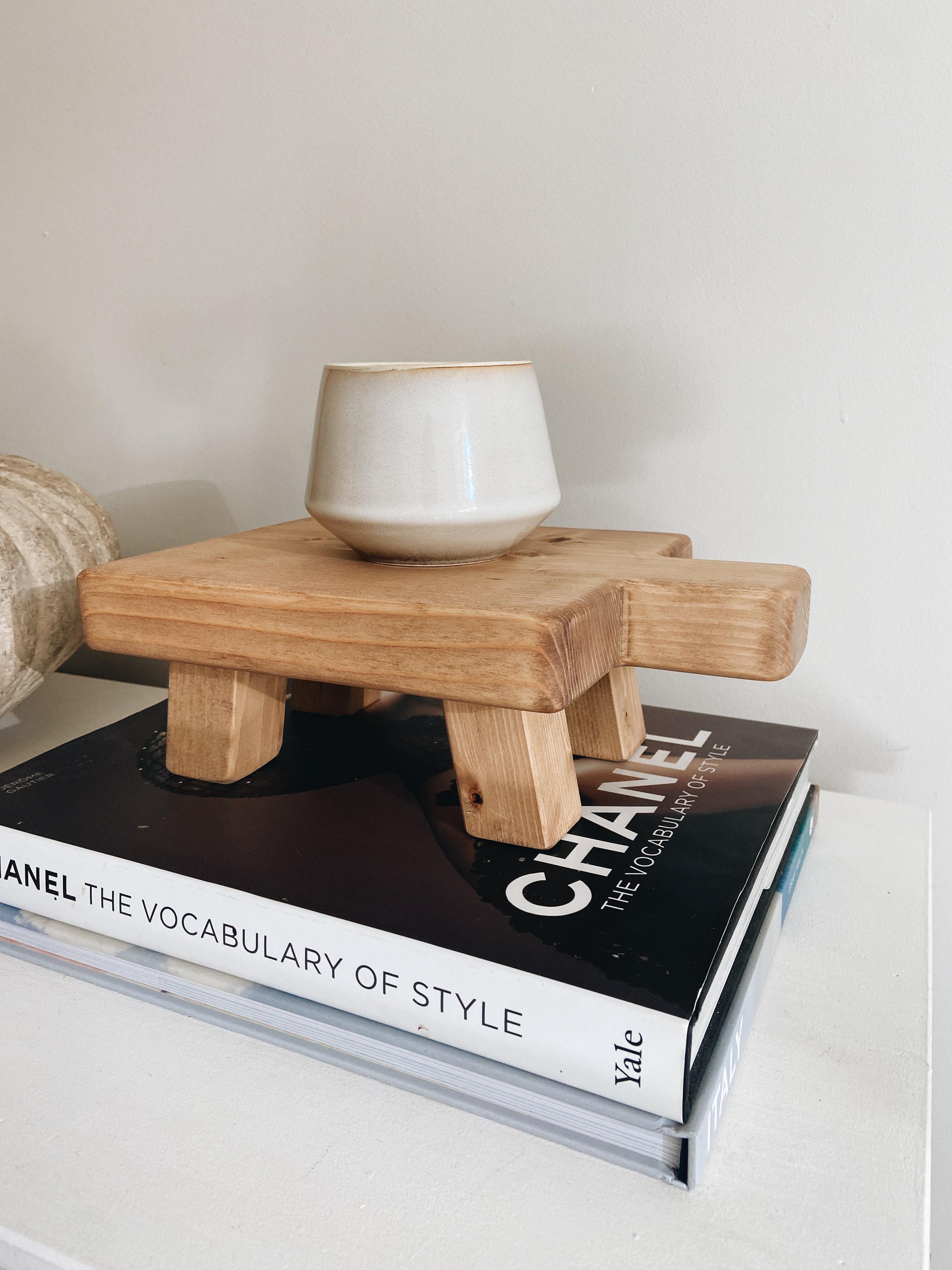 Mini Display Stool Wooden Riser Wooden Decor Brown - Etsy Canada