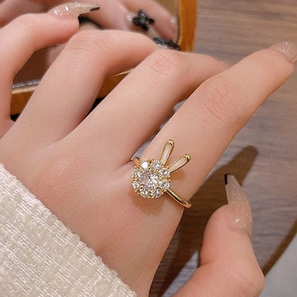 Bunny Ring - Etsy