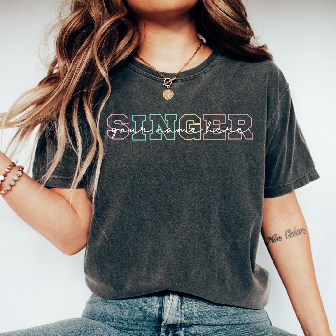 Personalized Singer Shirt, Custom Singer Shirt, Singer Shirt, Singer T ...