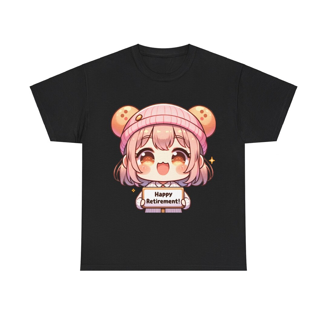 Cute Happy Retirement Chibi T-shirt Adorable Fun Retirement Gift ...